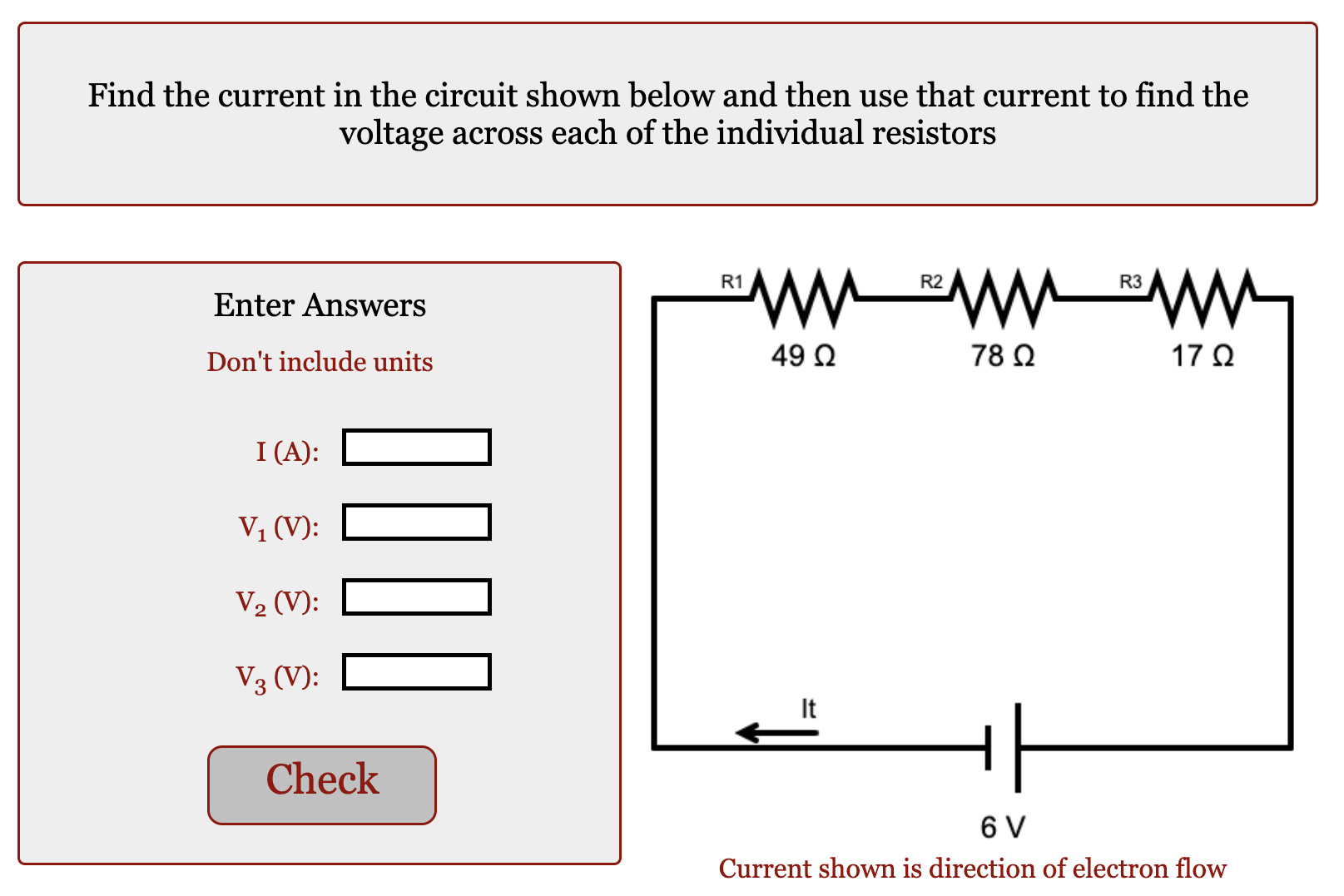 Series Circuit Voltage Problem