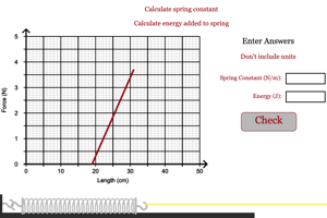 Spring Constant and Energy Problem